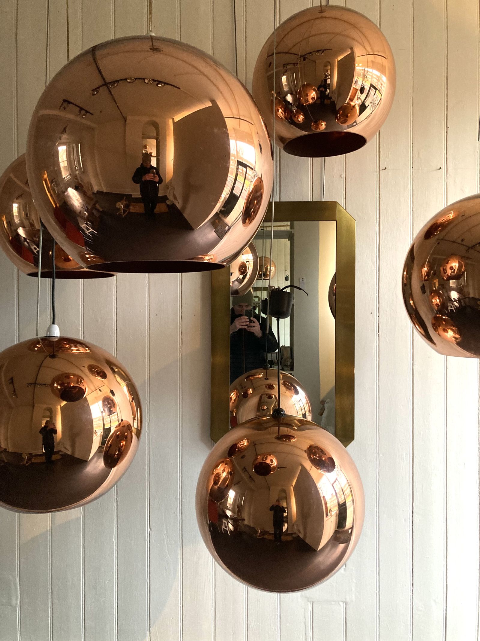 Faux Copper Pendant Lights › James Iles Antiques